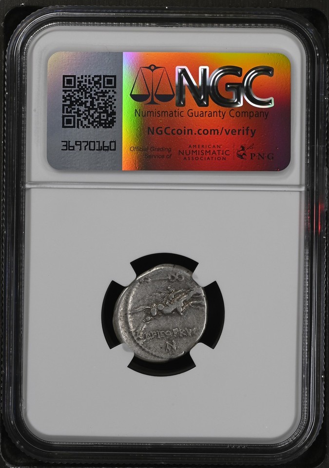 90 BC Roman RepublicAR Denarius L.C.Piso Frugi NGC Ch F | eBay