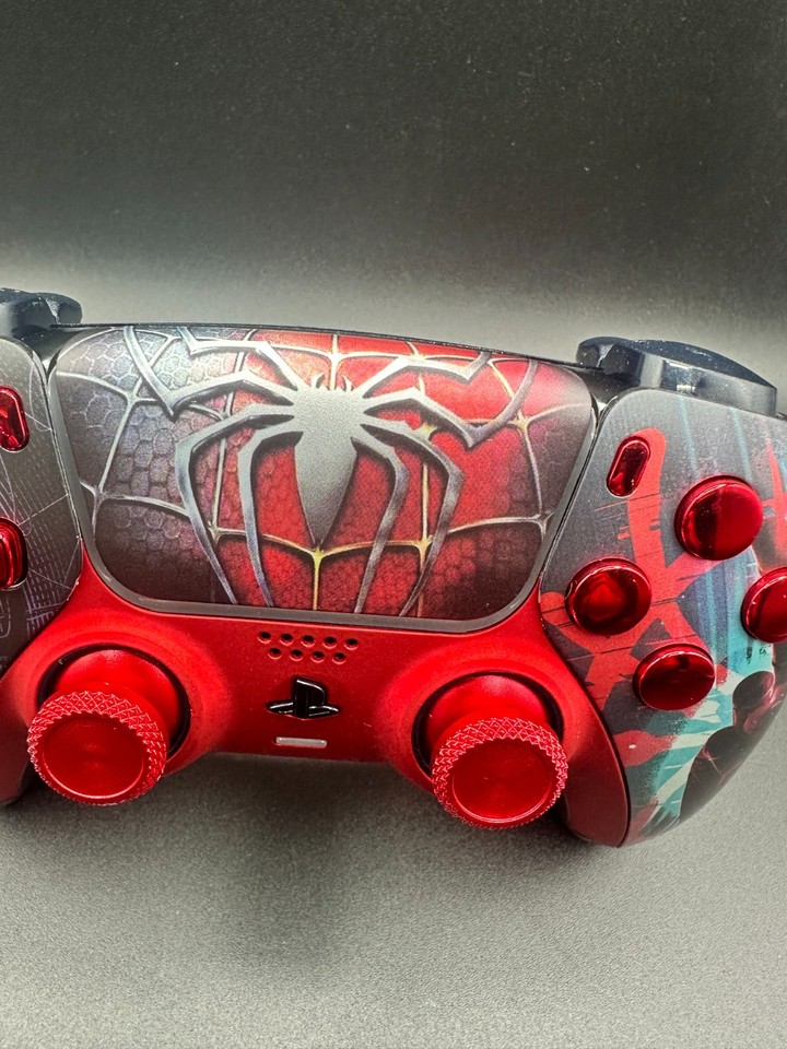 Custom SPIDERMAN themed PS5 Playstation DualSense Wireless Controller ...