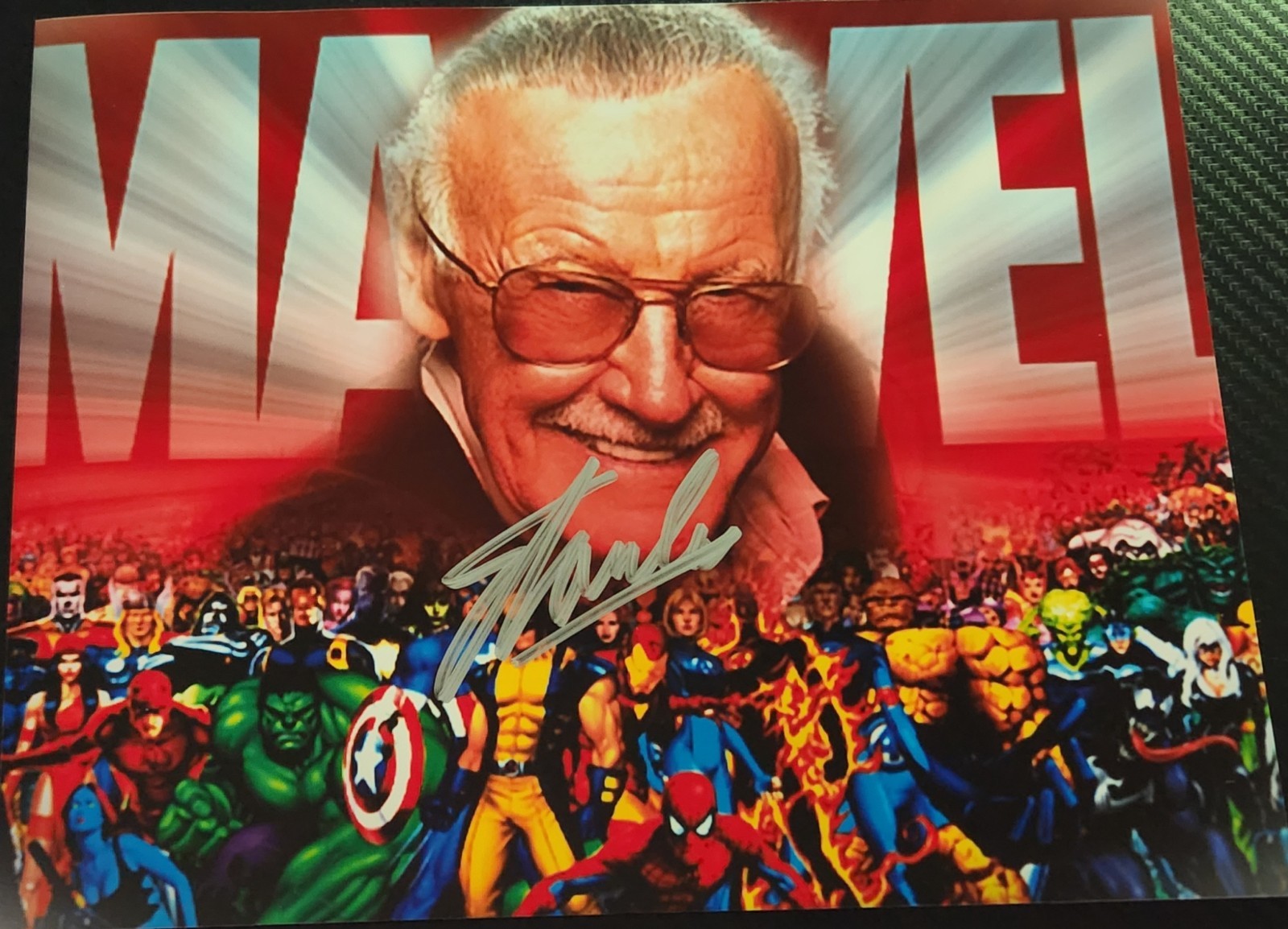 Stan Lee Marvel Signed 8x10 with COA | eBay
