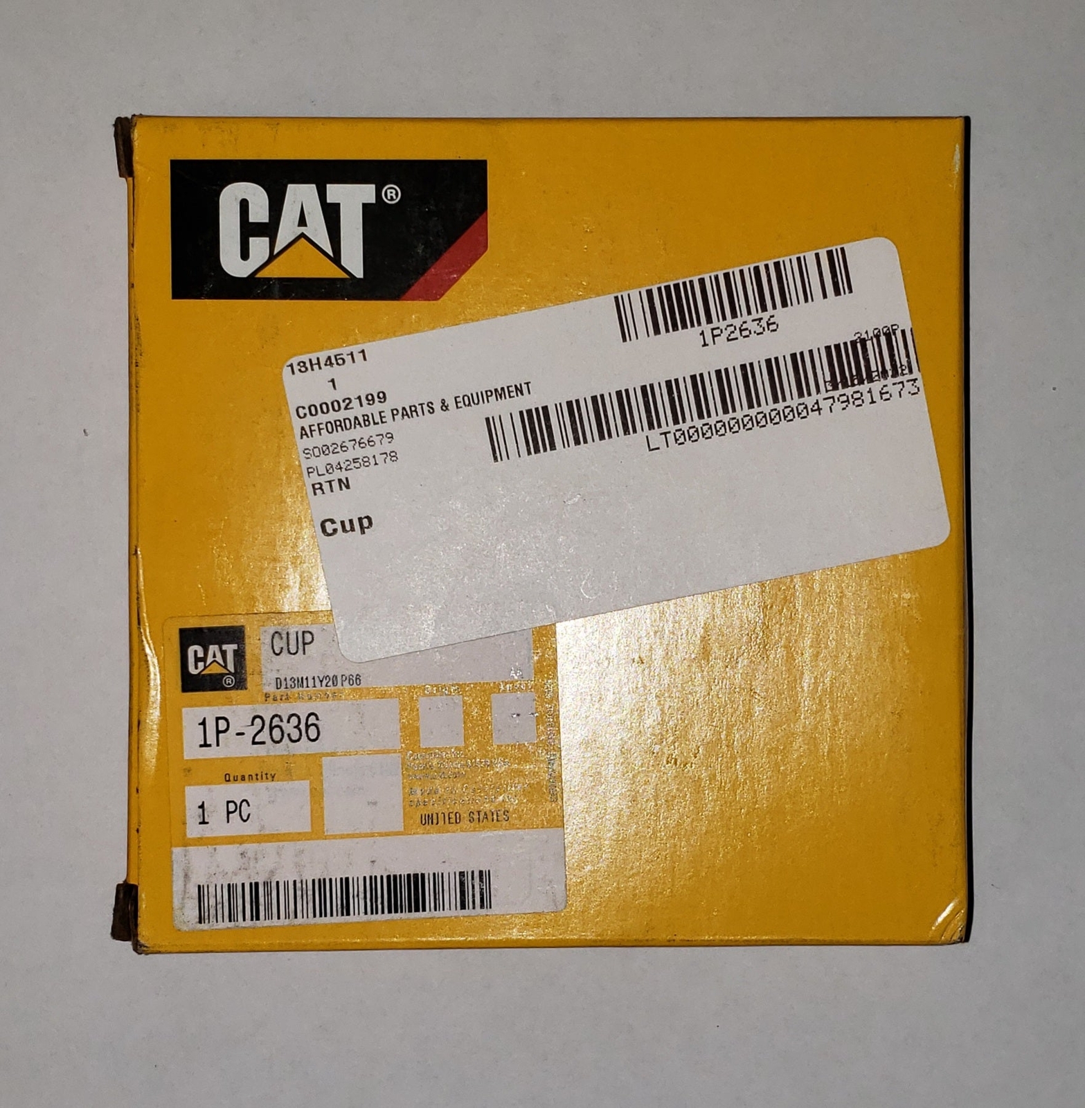 1P2636 Caterpillar Tapered Roller Bearing for sale online | eBay