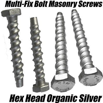 M6 M8 M10 M12 M16 Timco Masonry Multi-Fix Hex Head Bolt Screw Anchor ...