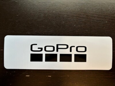 Go Pro Sticker/Decal Outdoor Camera Hike Approx 8X2 Gray Authentic | eBay