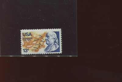 Scott 1690a Franklin Light Blue Color Omitted ERROR Mint Stamp NH ...