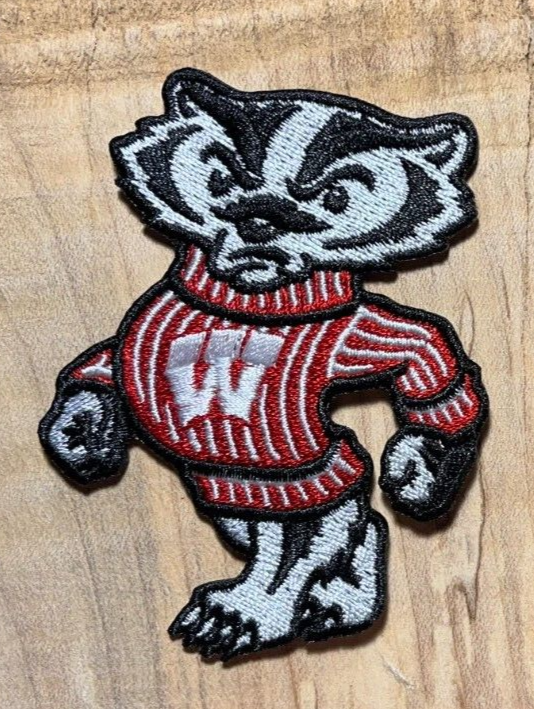 Wisconsin Badger wisconsin bucky badger patch 3" tall iron on wisconsin ...