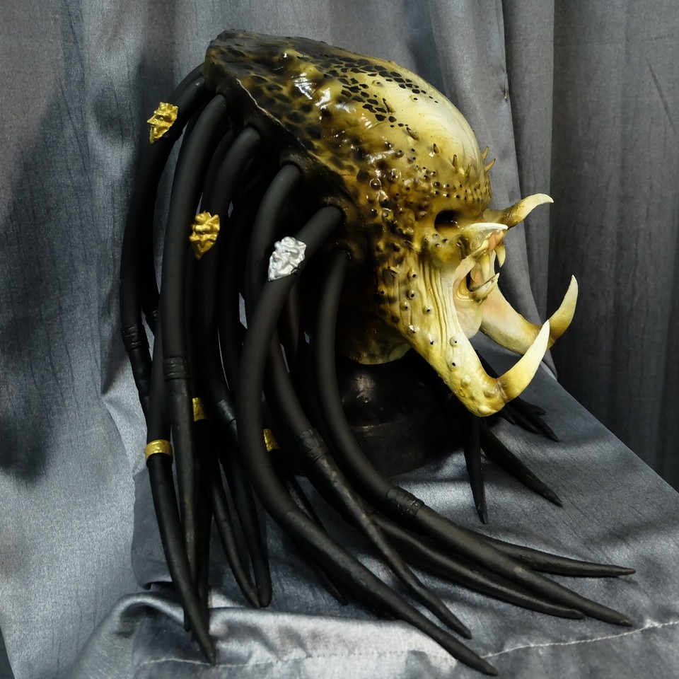 Classic Predator Mask Monster AVP Movie Full Latex Costume Cosplay ...