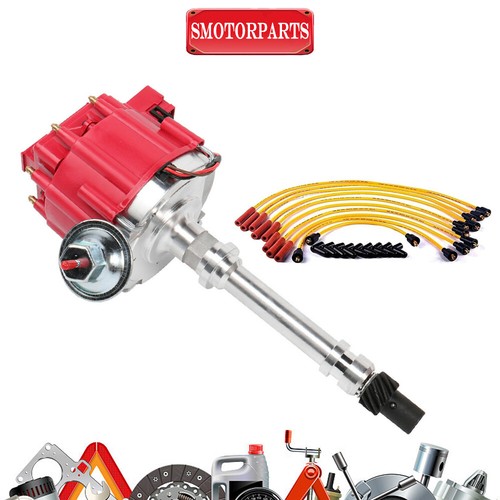 Distributor W/Spark Plug Wires Ignition Combo For Chevy SBC 350 BBC 454 ...