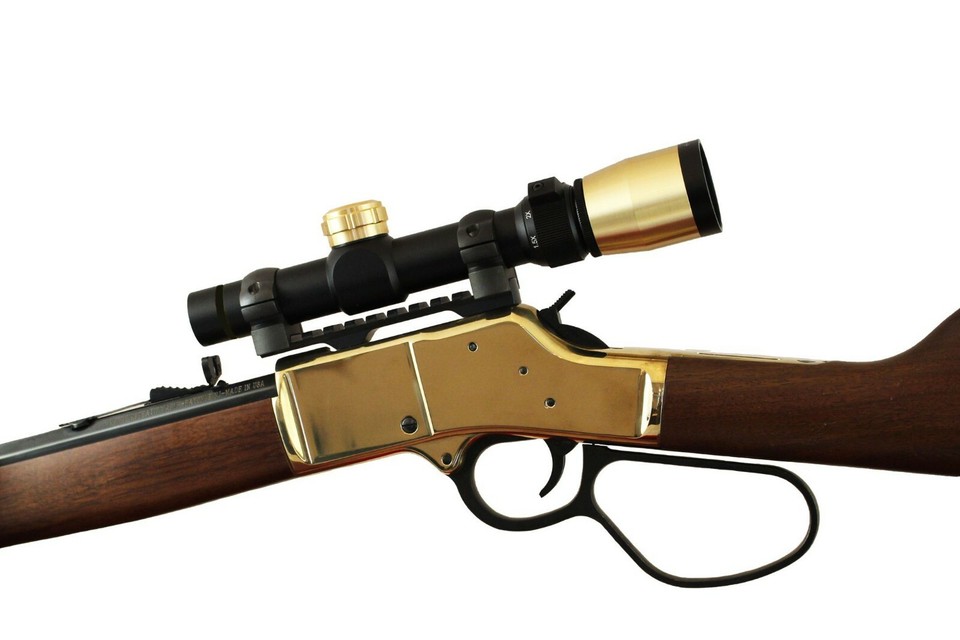 Brass Rifle Scope For Henry Big Boy & Henry Lever Action Rifles | eBay