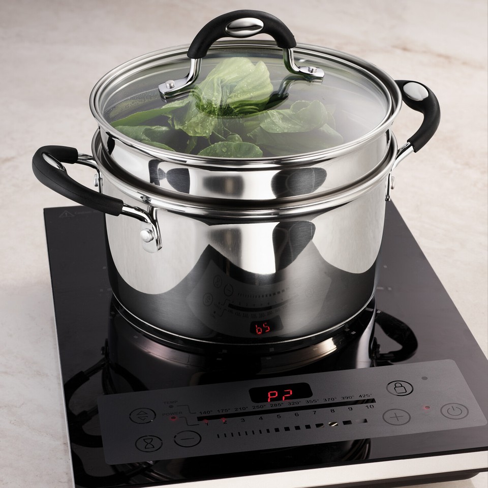 4 Pcs Tramontina 3 Qt Steamer & Double-Boiler Stainless Steel, Lifetime ...