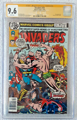 Invaders #33 (Marvel, 10/78) CGC 9.6 NM+ "Signature Series" Thor vs ...