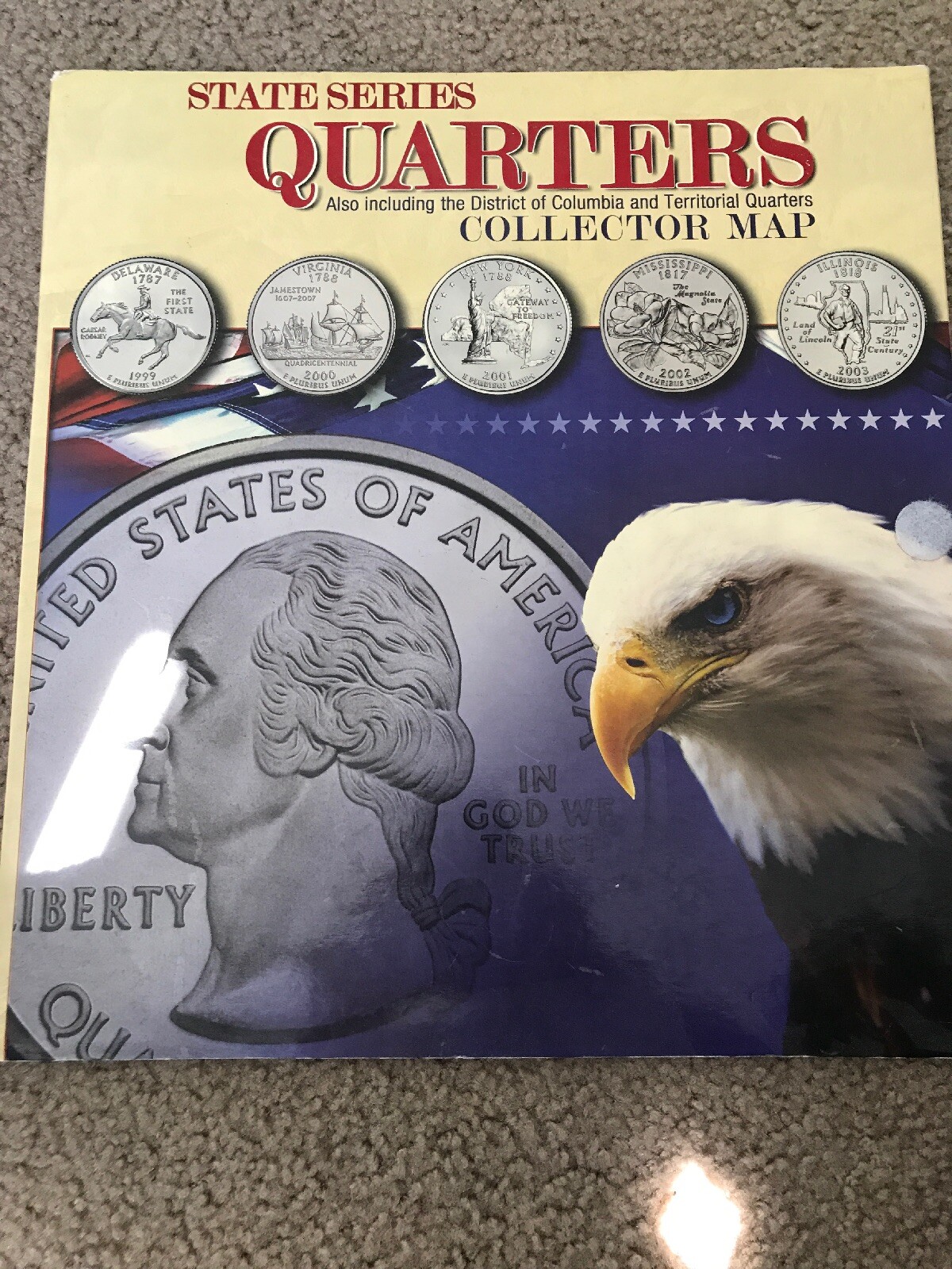 1999-2008 FIFTY 50 STATES QUARTER COLLECTION -Collectors Book sealed ...