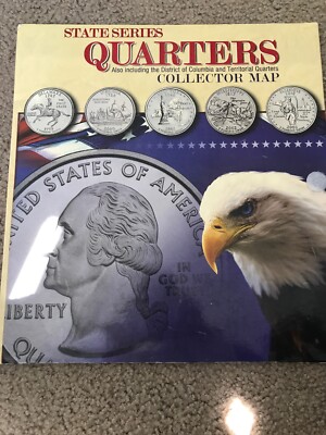 1999-2008 FIFTY 50 STATES QUARTER COLLECTION -Collectors Book sealed ...