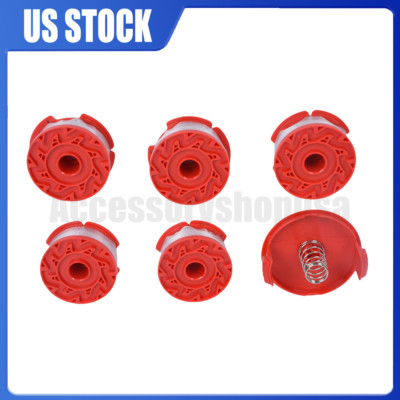 5x String Trimmer Spool Line ＆1x Cap ＆ 1x Spring For Craftsman CMCST900 ...