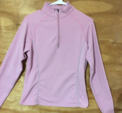 kate lord women's medium Pink tech athletic jacket 1/2 zip activewear ...