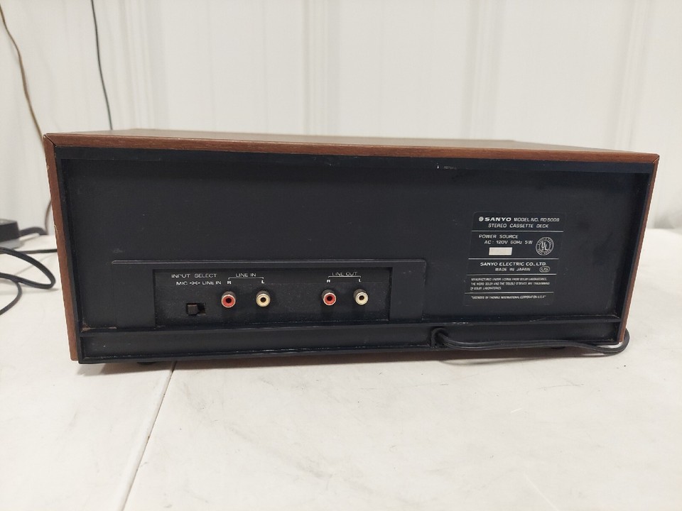 Vintage Sanyo RD 5008 Stereo Cassette Deck For Parts or Repair Only ...