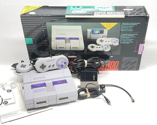 Super Nintendo Entertainment System SNES w/ Box - SNS-001 | eBay