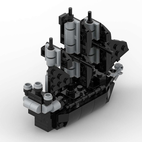 MOC building Caribbean pirate ship black pearl trumpet sailing table | eBay