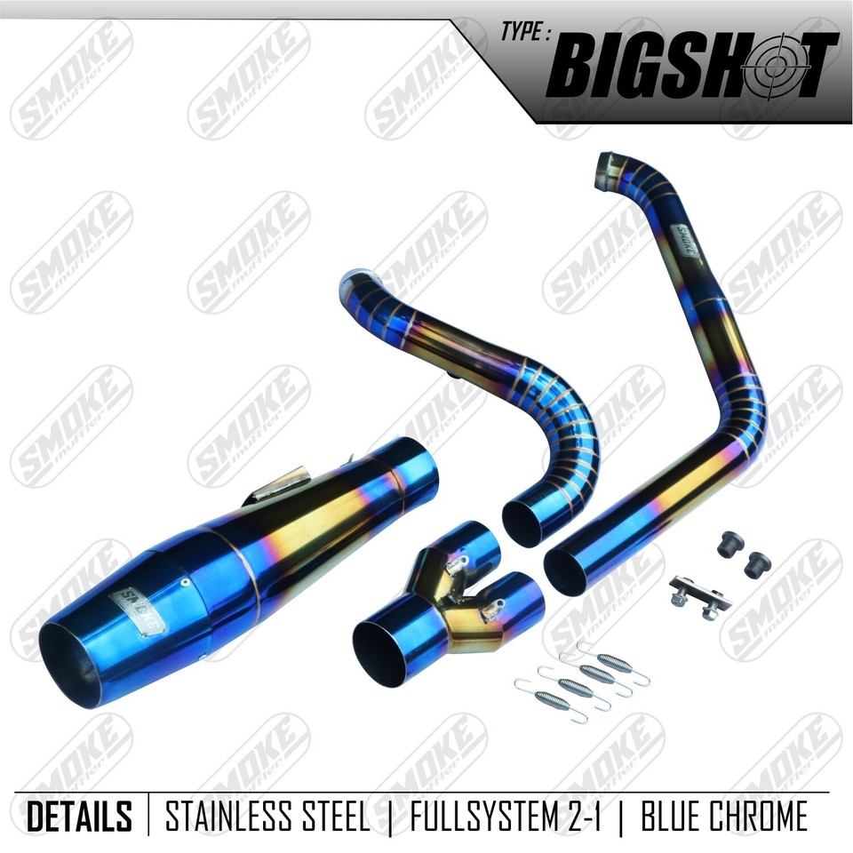 1999-2023 Harley Davidson Road Glide Exhaust Custom 2 Into 1 Fit Full ...
