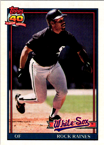 1991 Topps Traded Tim Rock Raines 94T Baseball Card Chicago White Sox ...