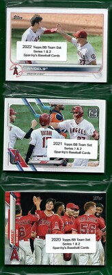 3 sets 2020 2021 2022 Topps Baseball Los Angeles Angels Team Set Series ...