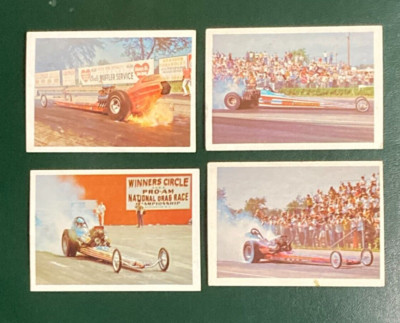 1970s FLEER DRAG RACING Champs Top Fuel Dragster Trading Cards AHRA LOT ...