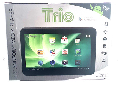 MEDIA PLAYER Trio Stealth Lite 4GB 4.3” Android 4.0C OS Wi-Fi - Black ...