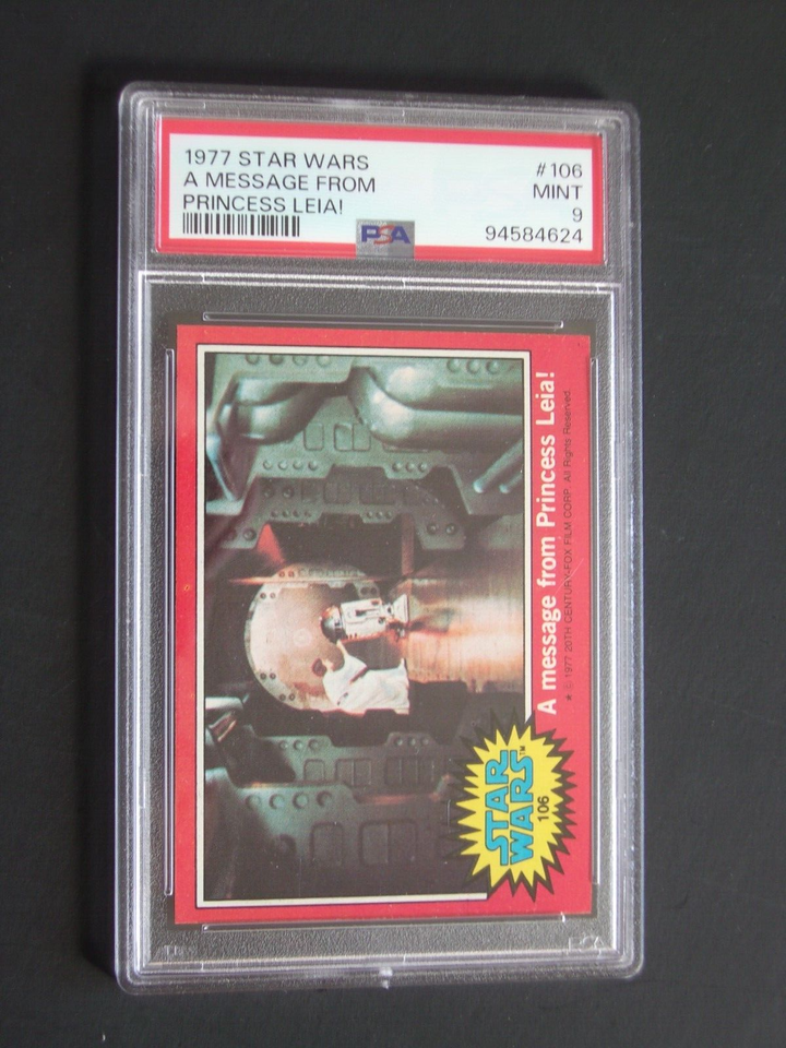 1977 Star Wars, A message from Princess Leia!, Card# 106, PSA-9 | eBay