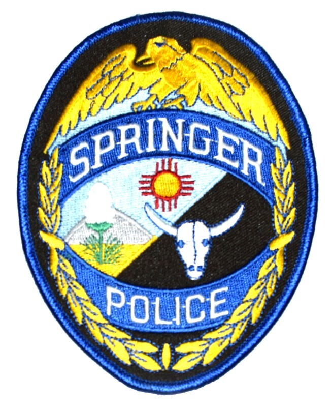 SPRINGER NEW MEXICO Sheriff Police Patch LONG HORN STEER COTTON SUN ...