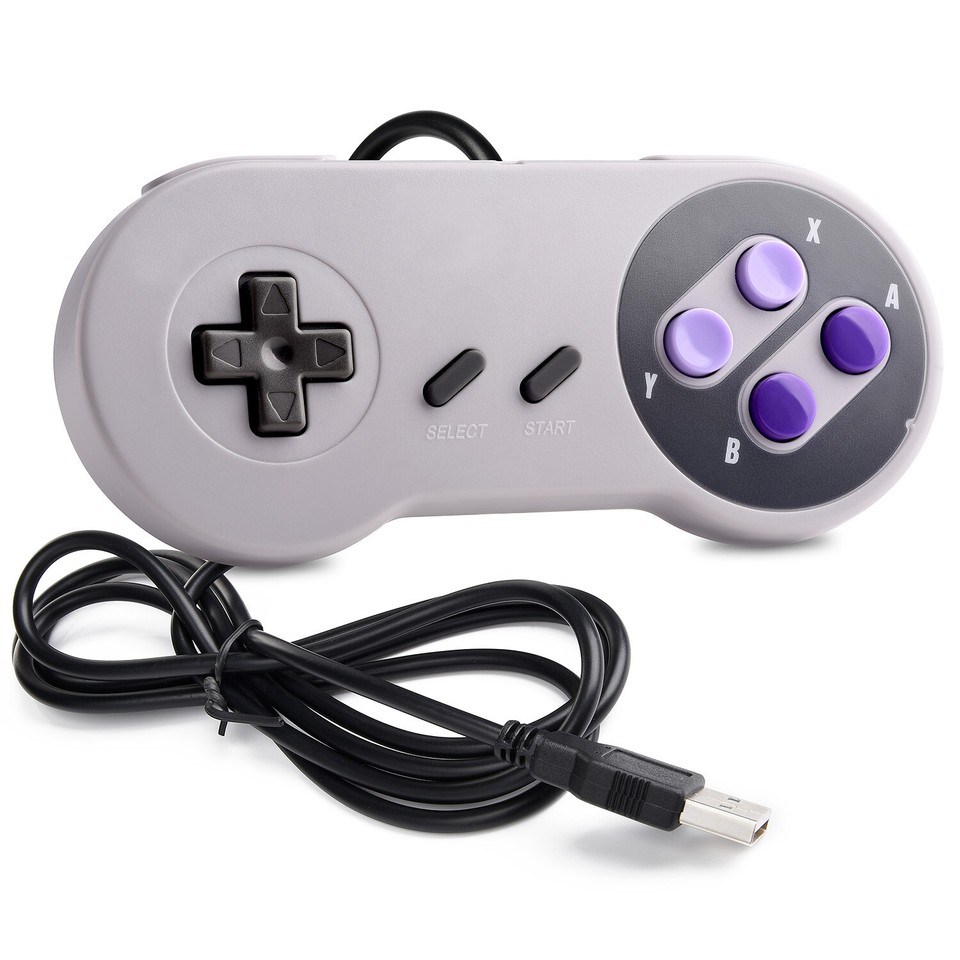 2 Pack iNNEXT SNES USB Super SNES Controller Gamepad for PC & MAC ...
