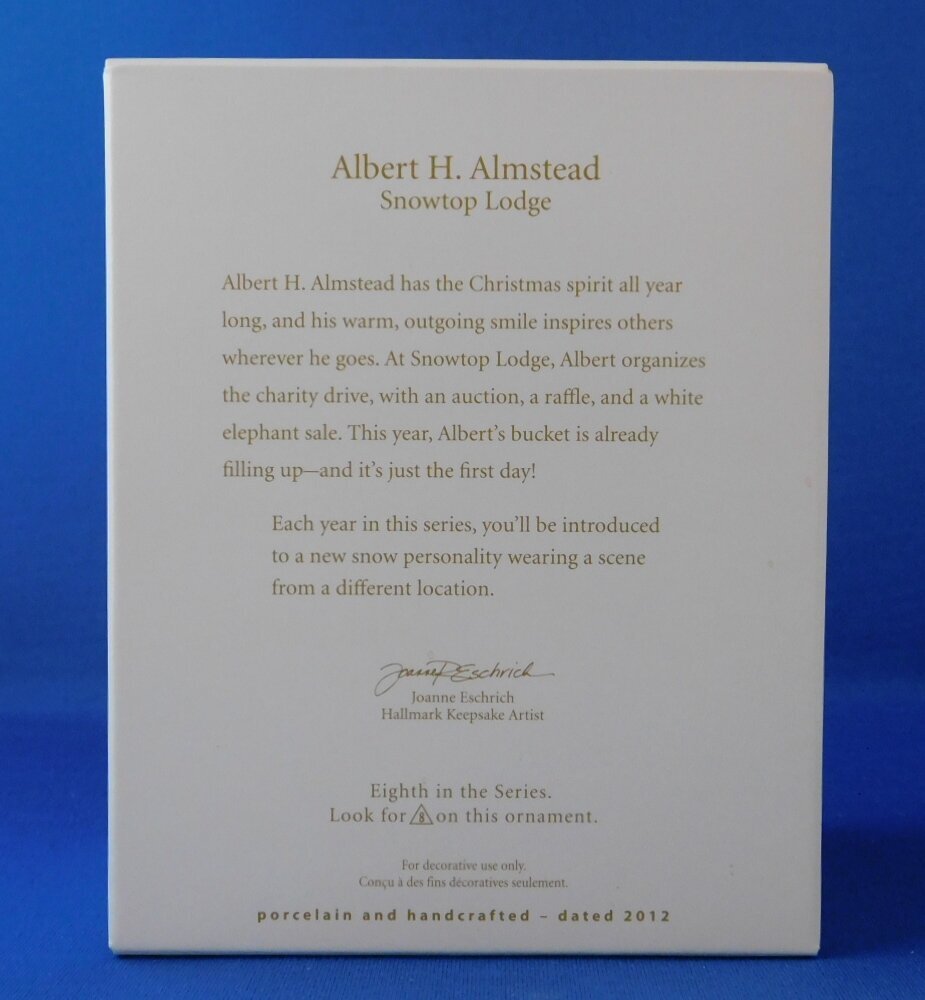 2012 HALLMARK ALBERT H. ALMSTEAD, SNOWTOP LODGE SERIES | eBay