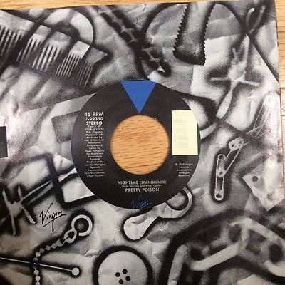 Pretty Poison - "Nightime" b/w "Nightime (Spanish Mix)" 45 RPM Virgin ...