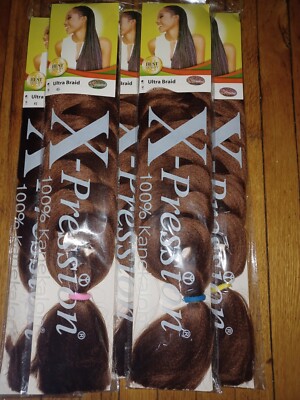 X-pression Xpression100% Kanekalon82" 165g Ultra Braiding Hair 10 packs ...