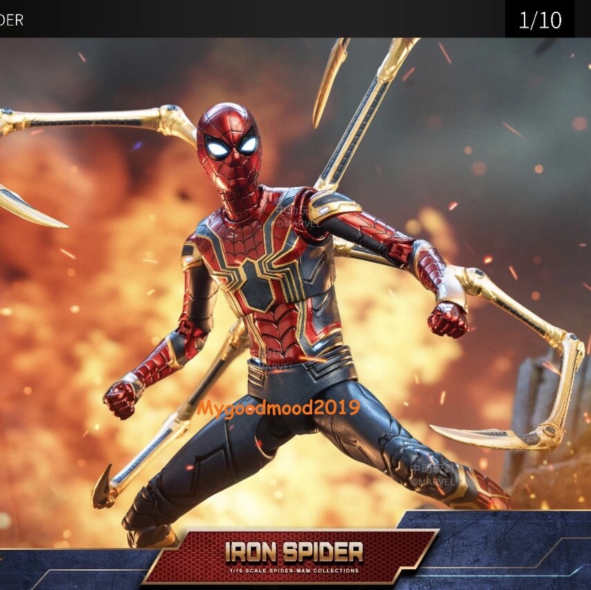 ZD Marvel Iron Spider-Man Iron Spider Action Figure Toy Collection Gift ...