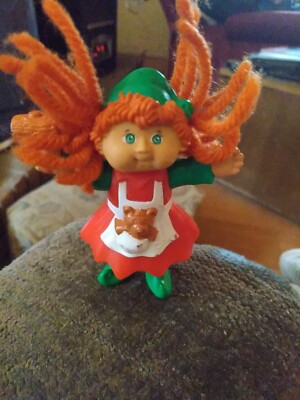 1994 McDonald's Vintage Cabbage Patch Girl Red Hair Christmas Elf Dress ...