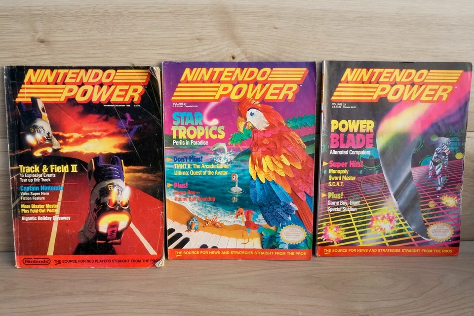 20 Early Nintendo Power Magazines, 1988-1993, Vol 3 - 55, Mixed Lot ...