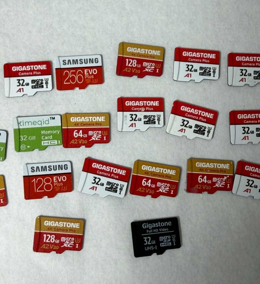 Lot of 29 Gigastone MicroSD Cards - 32GB+ Misc - Used | eBay