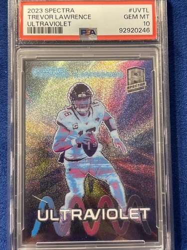Trevor Lawerence ULTRAVIOLET SSP PSA 10 2023 Spectra Super Rare PSA 10 ...