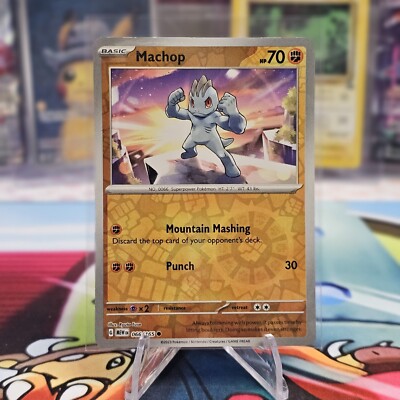Machop - 066/165 - Reverse Holo - Pokemon Scarlet & Violet 151 - NM/M ...