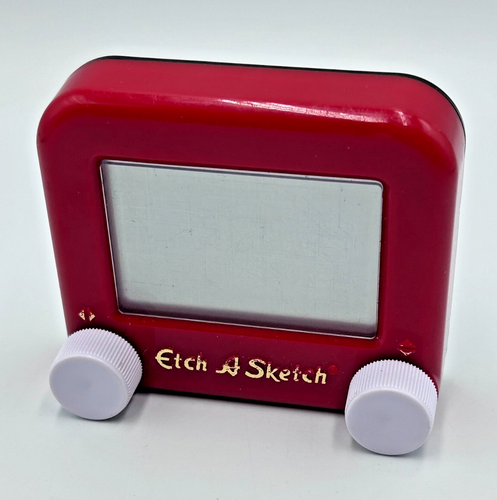 Etch A Sketch Mini By Spin master 2016 Red Tot Fidget Retro Gift ...