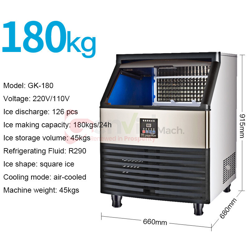 110V/220V Commercial Ice Cube Making Machine Automatic Block Ice Maker ...