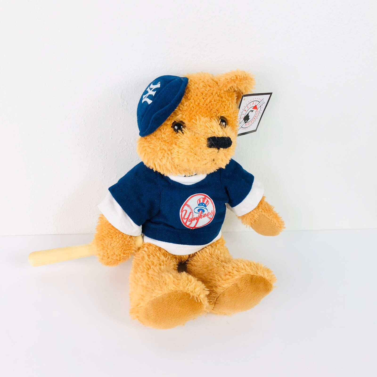 Yankees Stuffed Bear Plush With Hat And Bat 2004 MLB Baseball 14” | eBay