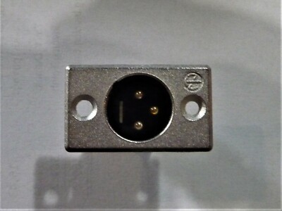 PROCO # NC3MP PANEL MOUNT MALE XLR CONNECTOR SILVER | eBay