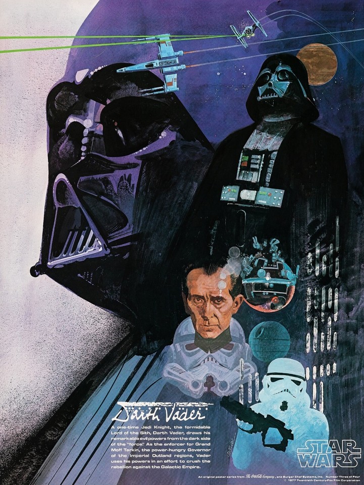 1977 Star Wars Episode IV A New Hope Movie Poster 11X17 Darth Vader ...