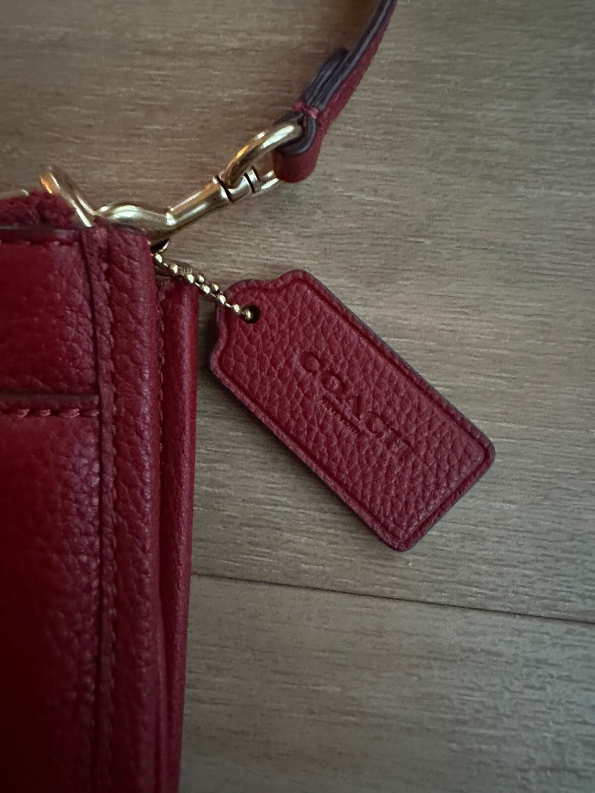 Coach Slim Turnlock Crossbody pebble leather Brass Hardware Brick Red ...