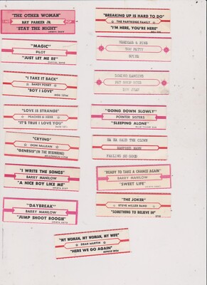 15 ROCK- JUKEBOX TITLE STRIPS LOT 13.FREE SHIPPING IN U S | eBay