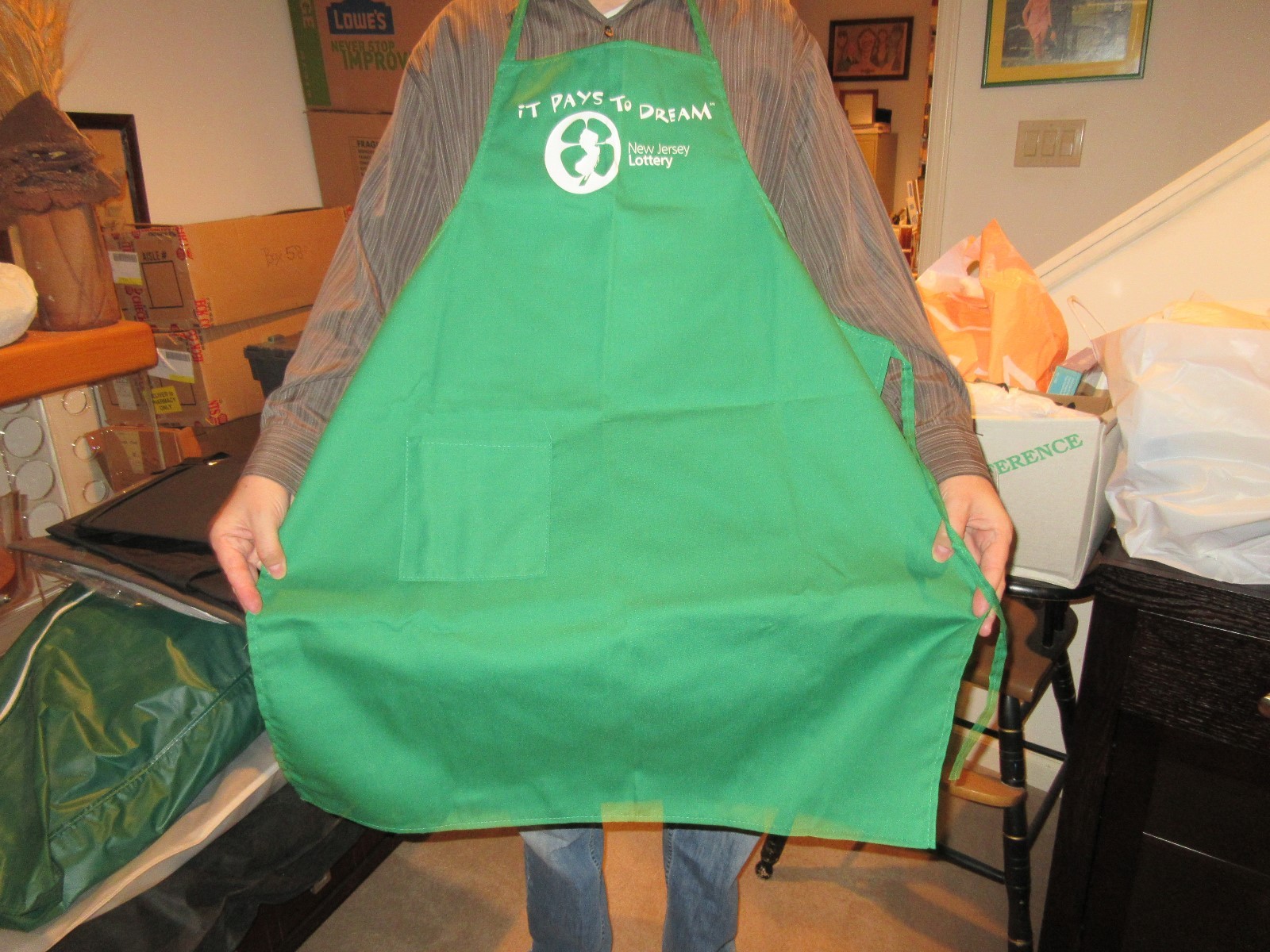 Lottery Apron ,New Jersey ,New / OLd Inventory ,Vintage ,Green Canvas ...