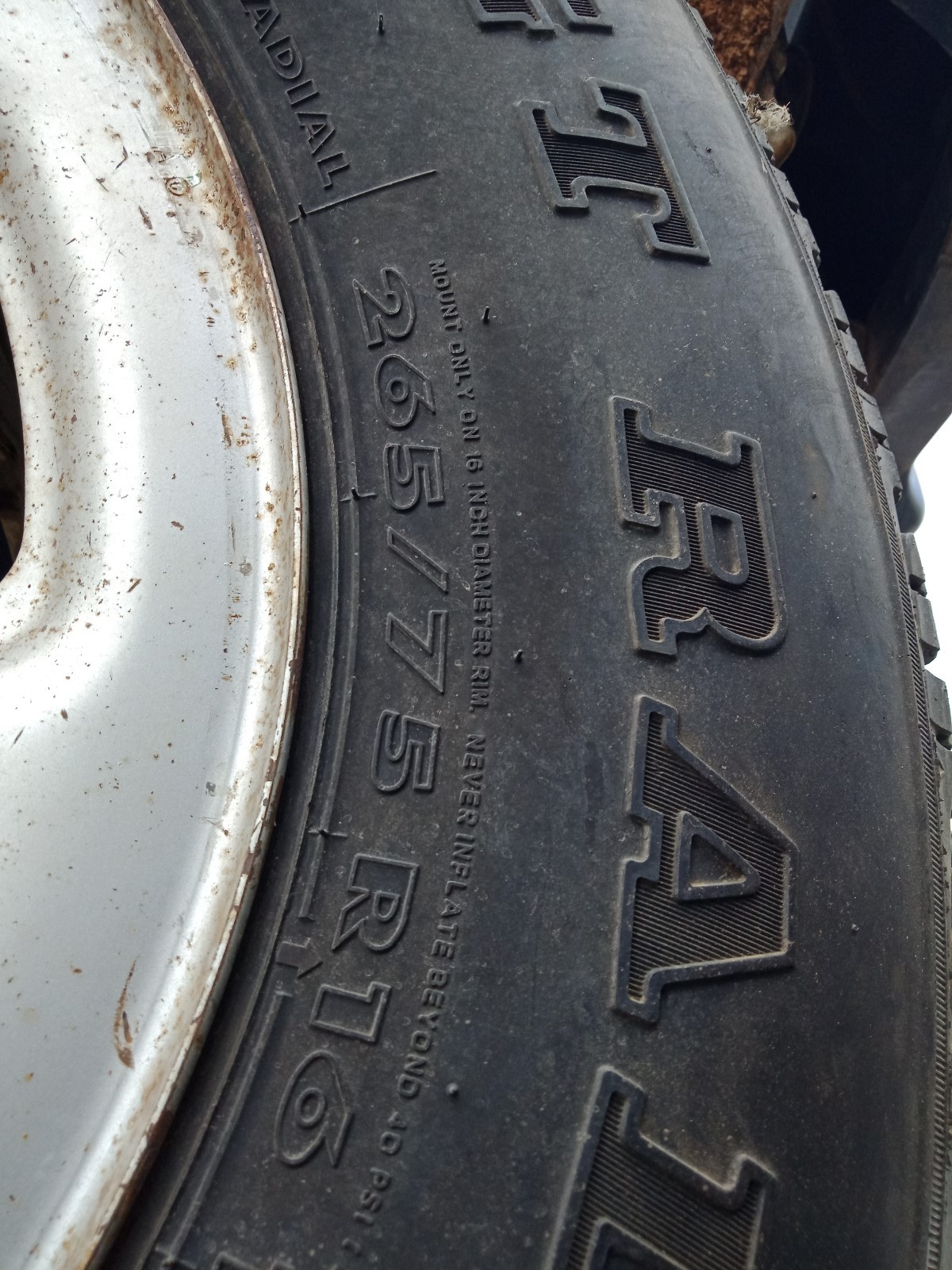 NISSAN GU PATROL Y61 STEEL 16INCH WHEELS AND TYRES land cruiser pajero ...