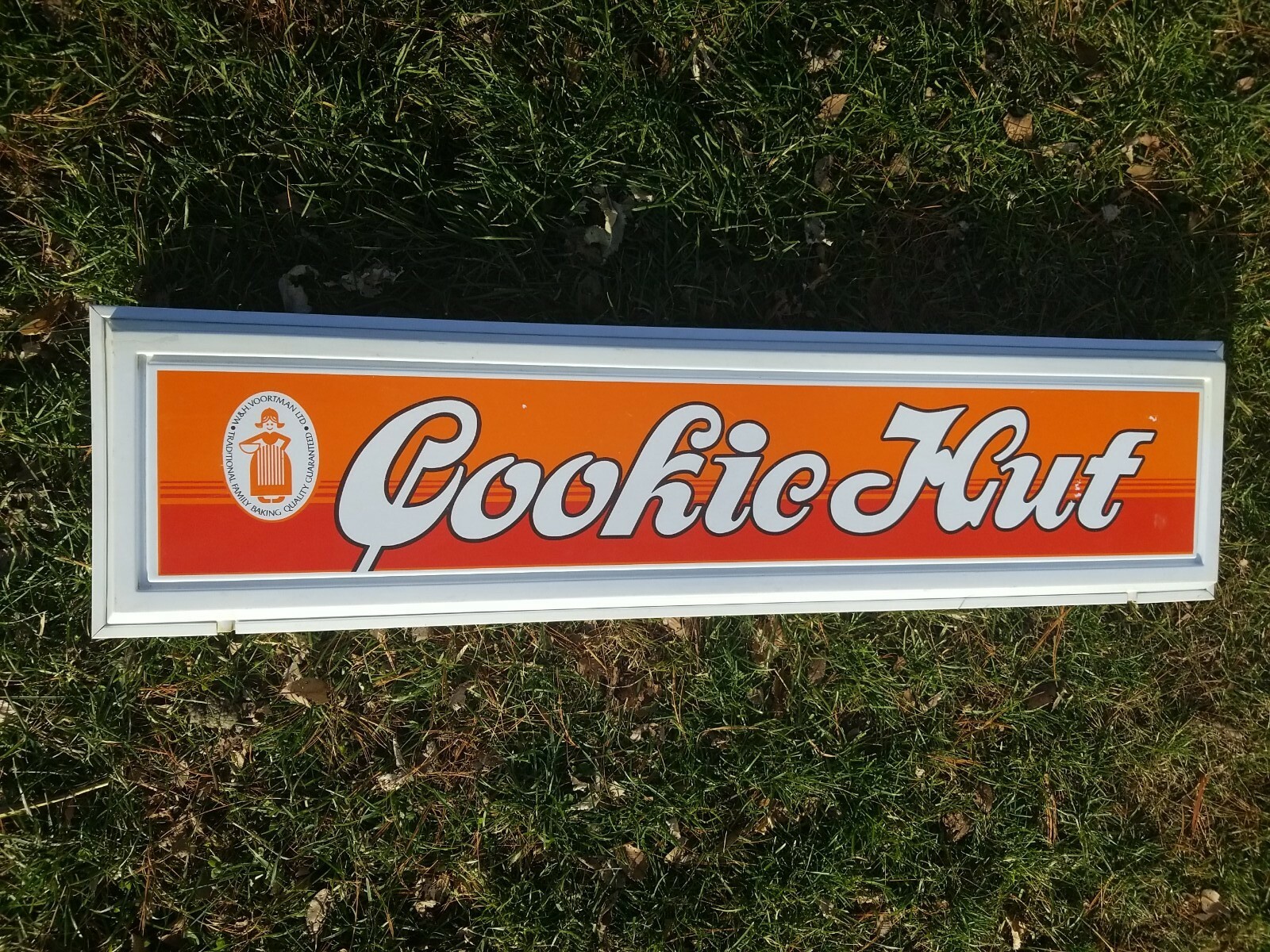 Vintage W&H Voortman Cookies Display Header Double Sided Cookie Hut | eBay