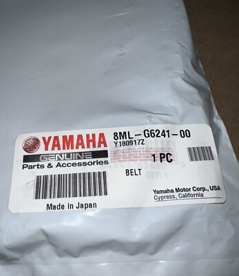 Yamaha OEM Belt 8ML-G6241-00-00 New | eBay