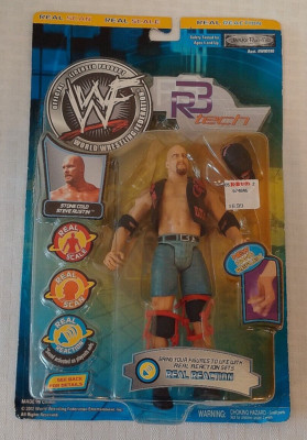 Vintage 2002 WWF Jakks BCA MOC Figure R3 Tech WWE Real Scan Stone Cold ...