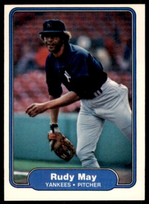 1982 FLEER RUDY MAY NEW YORK YANKEES #41 | eBay